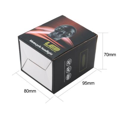 중국 3인치 40W 오토바이 두개골 헤드라이트 외부 스포트라이트 LED 미니 드라이빙 라이트 듀얼 컬러 판매용