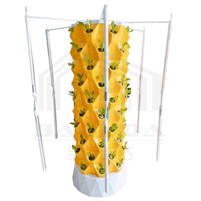 China 12 Tier 30L 96 Holes Hydroponic Growing Tower Vertical Garden System for Efficient Plant Growth for sale