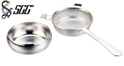 Cina Teiera Infuser dell'acciaio inossidabile 304/filtro del tè con la maniglia ed il supporto in vendita
