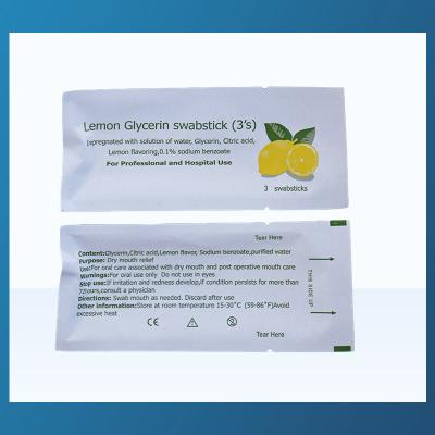 Cina Tampone medico bianco d'imballaggio di Swabsticks della schiuma di MSDS CHG singolo in vendita