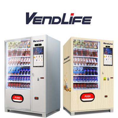 Cina Coin&bill Operated Outdoor Snack Drink Combo Vending Automatic Noodles Refrigerated Vendlife Vending Machine in vendita