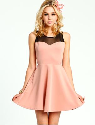 Cina I vestiti casuali del pizzo di rosa del Midi Bodycon delle donne senza maniche sveglie del vestito in vendita