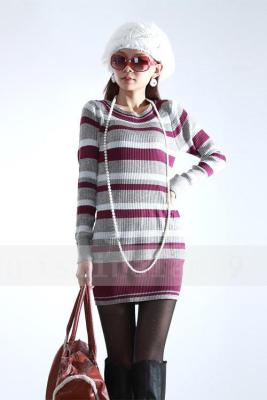 Cina Il cavo del pullover di modo tricotta i maglioni/maglioni lungamente barrati per le donne in vendita
