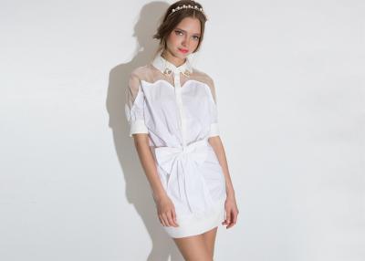 Cina Le donne casuali anteriori dell'organza si veste/camicia impiegatizia in vendita