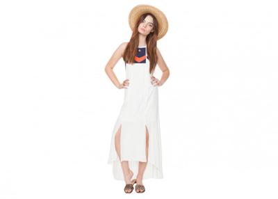 中国 Boho マキシの偶然レディース服色のブロックのネックの細部 販売のため