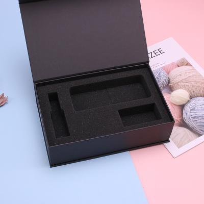 중국 시계, 스킨케어 또는 수제 공예품용 EVA 삽입재가 있는 평면 포장 접이식 선물 상자 판매용