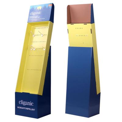 China Cardboard Display Rack Merchandise Promotional Paper Shelf Snack Toy Display Rack for sale