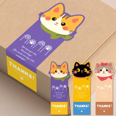 China Shipping Box Sealing Stickers Animal Pattern Adhesive Labels For Gift Box Sealing for sale