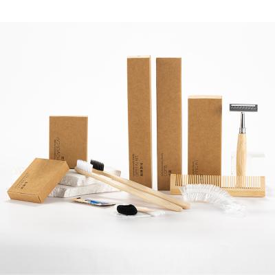 China Eco Friendly Paper Packed Hotel Amenity Set Biodegradable Paper Packaging for sale