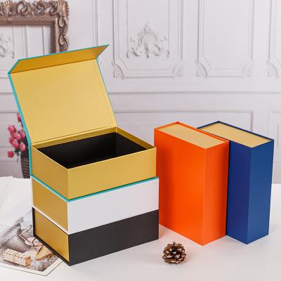 China Magnetic Flip Book-Style Gift Box Birthday Present Box Custom Logo Packaging Box For Cosmetics & More for sale