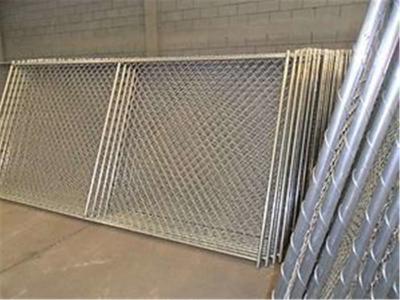 China chain link temporary construction fence panels 6FT X 10F Mesh 2 3/8 " x 2 3/8" ( 60mm x 60mm ) x 12 gauge wire for sale