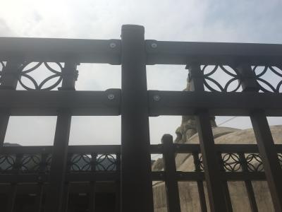 China Boundary protection welded galvanized steel temporary picket fence tubular fencing for sale