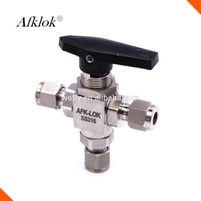 Κίνα Τριπλή 6000 PSI αερίου βαλβίδα σφαιρών ανοξείδωτου υψηλού SS316 προς πώληση