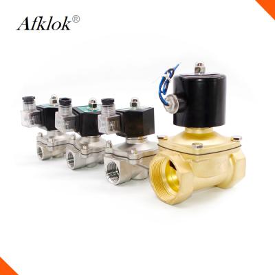 Κίνα N/C ορείχαλκος 2W-500-50 110 βολτ 12 αποκλεισμένη βαλβίδα βολτ 2inch για το νερό στην Κίνα προς πώληση