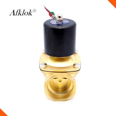 Κίνα N/C ορείχαλκος 2W-500-50 110 βολτ 12 αποκλεισμένη βαλβίδα βολτ 2inch για το νερό στην Κίνα προς πώληση
