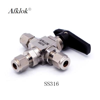 Κίνα 3000psi υψηλή πίεση 3 βαλβίδα σφαιρών φυσικού αερίου ανοξείδωτου τρόπων προς πώληση