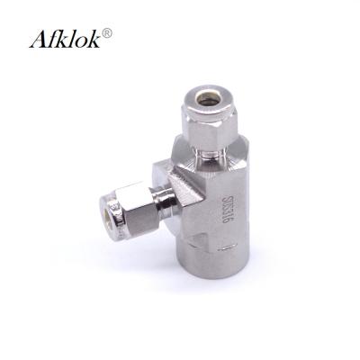 중국 형성되는 OD 가스 압축 스테인리스 관 이음쇠 12mm 10mm 8mm 6mm 티 판매용