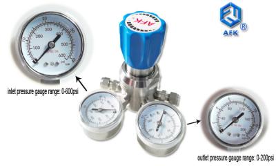 Κίνα ρυθμιστής πίεσης ανοξείδωτου 316L 600Psi βαλβίδα CE PTFE 1/4 ίντσας προς πώληση