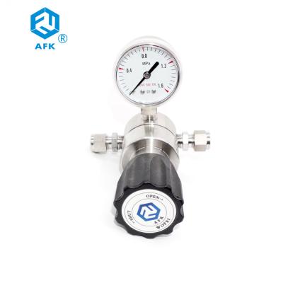 Κίνα Ενιαίο ανοξείδωτο PTFE ρυθμιστών 250psi πίεσης μετρητών AFK R52 προς πώληση