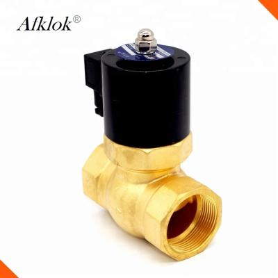 Κίνα Πολωνικός ορείχαλκος DC12V βαλβίδων σωληνοειδών νερού ατμού εμβόλων 26W πειραματικός προς πώληση
