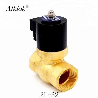 Κίνα Πολωνικός ορείχαλκος DC12V βαλβίδων σωληνοειδών νερού ατμού εμβόλων 26W πειραματικός προς πώληση