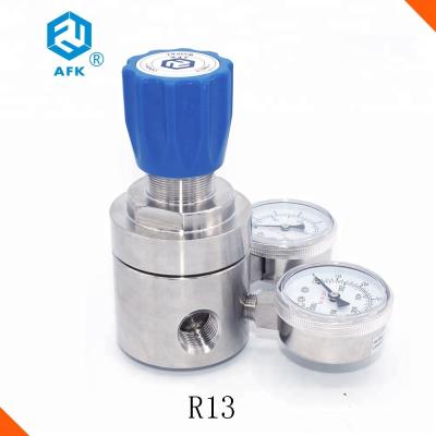 중국 AFK 1000psi 질소 고압 규제 기관 316L 스테인레스 강 듀얼 계측기 판매용