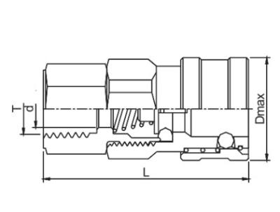 China AFK 316 Stainless Steel Quick Coupling Female Connection NPT Thread for sale