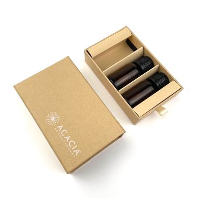 Luxury Sliding Box With Ribbon Rope Gift Sleeve Drawer Box Packaging Black Large