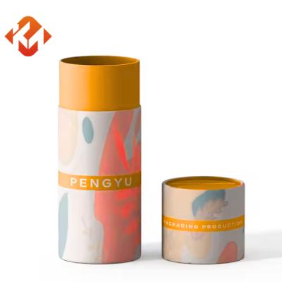 Cina Perfume e oli essenziali cosmetici di alta qualità con imballaggio rotondo scatola cilindrica a tubo con coperchio modello di stampa personalizzato in vendita