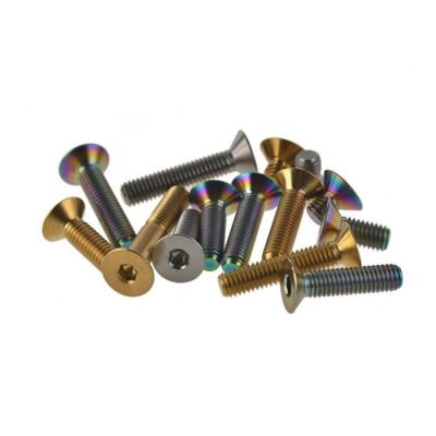 Cina Testa piatta di titanio Allen Ti Bolts Screws delle bici M6 in vendita