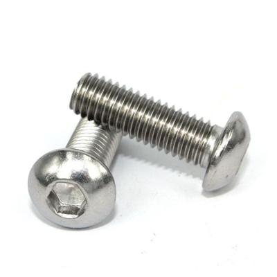 Cina ISO 7380 M5 M6 Metric Machine Stainless Steel 304 Hexagon Socket Allen Cap Round Button Head Screws in vendita
