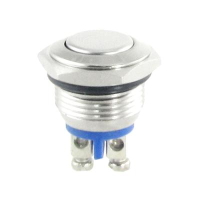 Cina il commutatore di pulsante momentaneo del metallo di acciaio inossidabile dell'anti vandalo di 16mm ha alzato superiore in vendita
