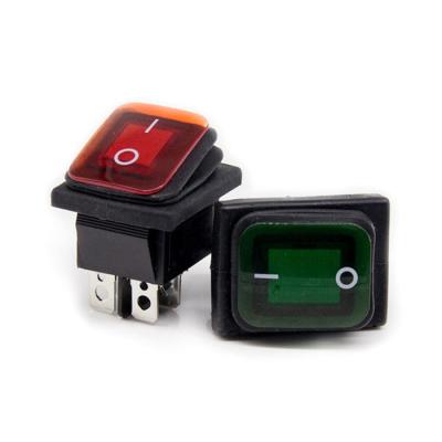 Cina 16A 250V 4 PIN Waterproof Lighted Rocker Switch in vendita