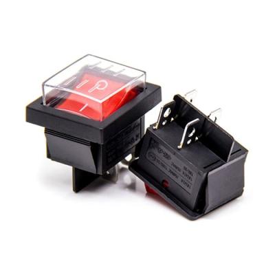 Cina CA DI ACCENSIONE 15A/20A 250V/125V del commutatore di colore di KCD4 DPST 4 Pin Rocker Boat Red Green in vendita