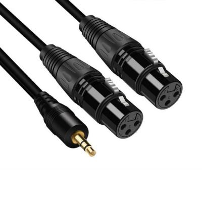 Cina Maschio a basso rumore di 3.5mm da raddoppiarsi cavo femminile di XLR in vendita