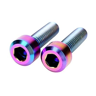 中国 M8 X12 GR5の虹色のナイロン パッチが付いているチタニウムのアレンねじ 販売のため
