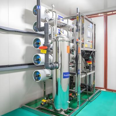 Media Filter Or Ultrafiltration Containerized RO System With 99% Salt Rejection