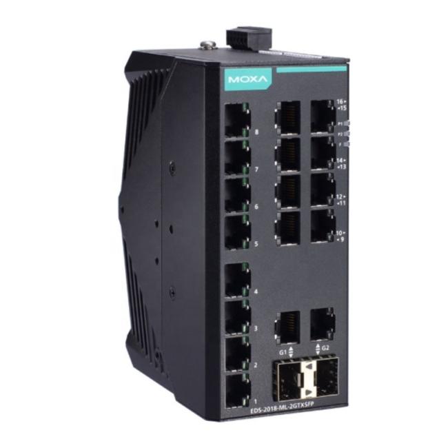 EDS-2018-ML Series Ethernet Switch front view