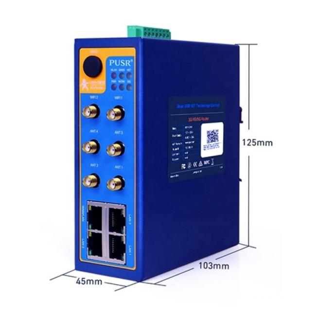USR-G816 5G Multi-port Industrial Router front view