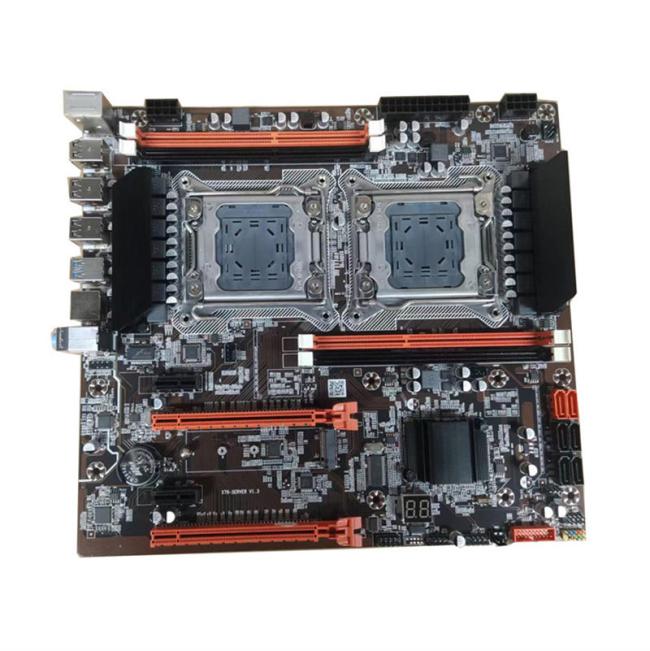 Close-up of X79 motherboard CPU socket area