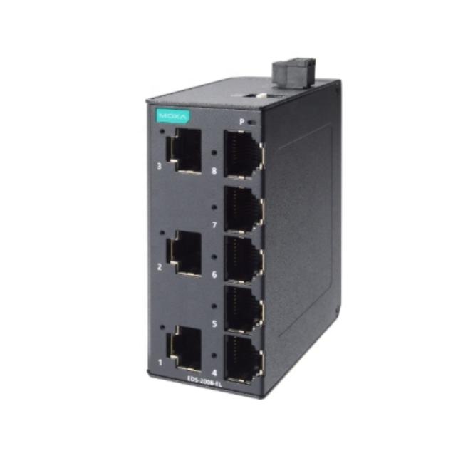 EDS-2008-EL Ethernet Switch front view