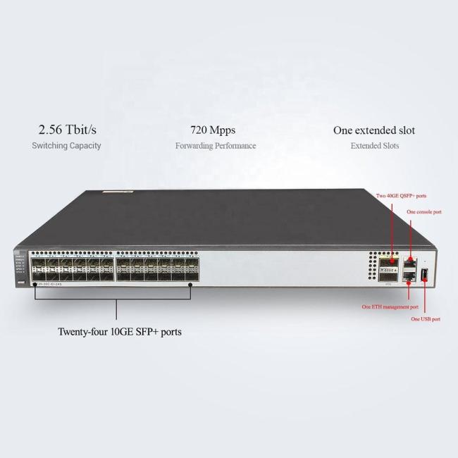 Rear panel of S6720-54C-EI-48S-AC network switch