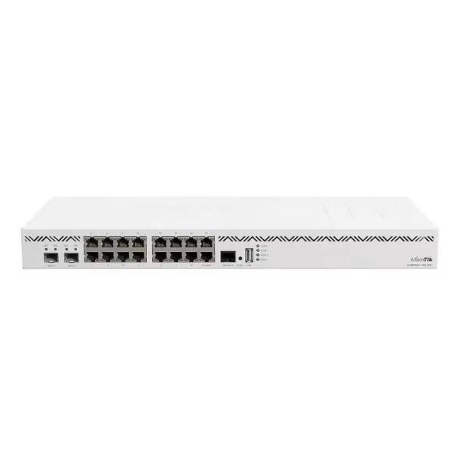 Detailed view of router's interface and controls