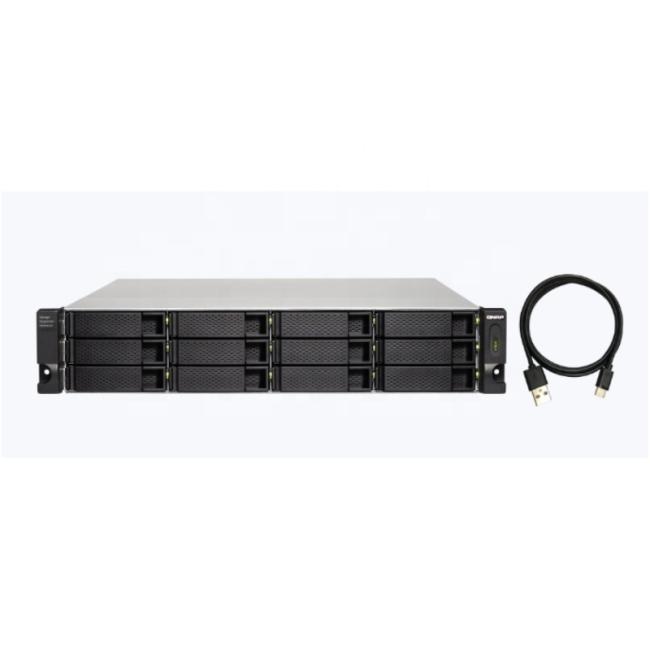 Front view of TL-R1200C-RP 12-bay rack storage expansion device