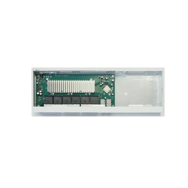 Close-up of Mikro Tik router ports