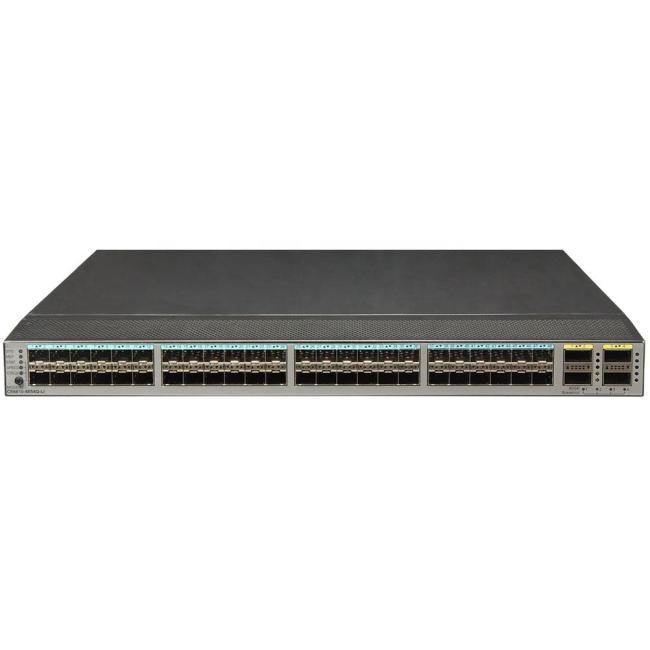 Side view of 6810-48S4Q-LI switch showing ports