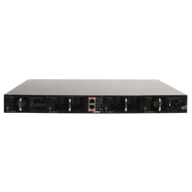 Rear panel of CE6850-48S4Q-EI switch with connections