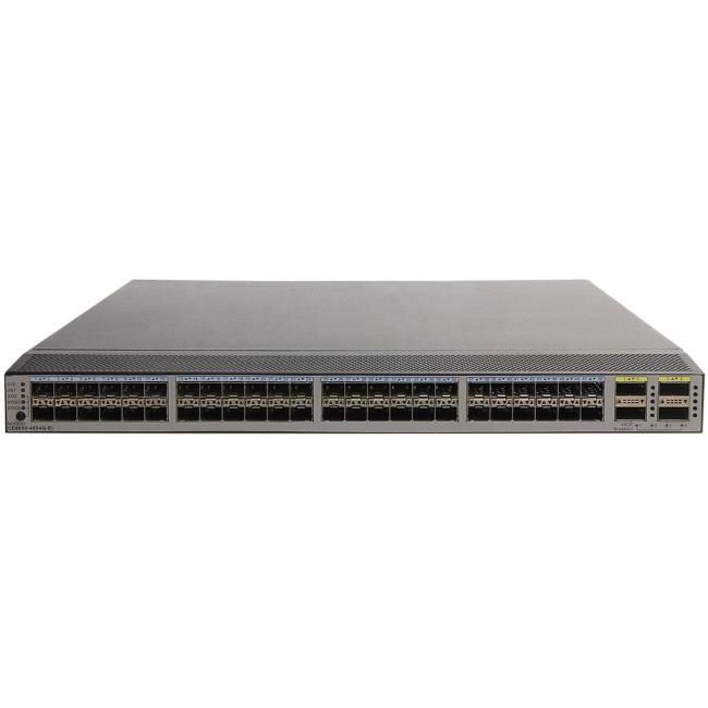 Rear view of CE6810-48S4Q-EI switch with connections