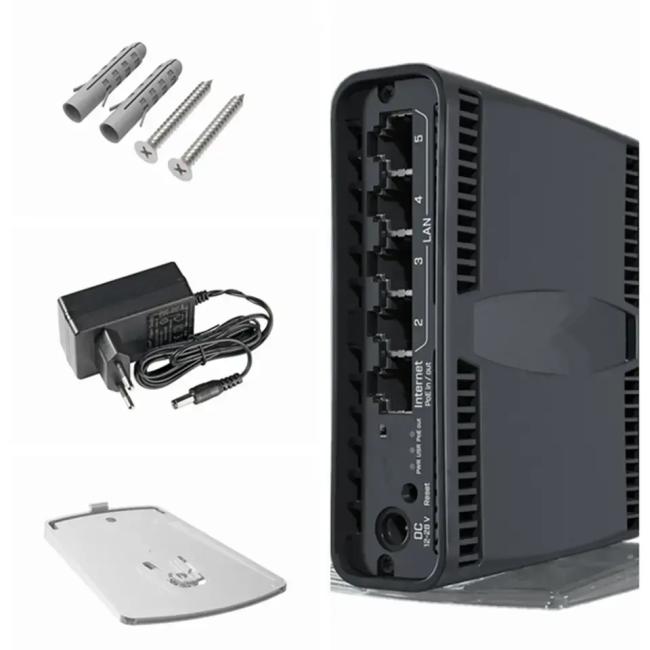 Wireless HAP Router rear ports view