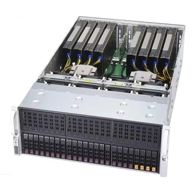 Supermicro 4U AS-4125GS-TNRT GPU Server side view
